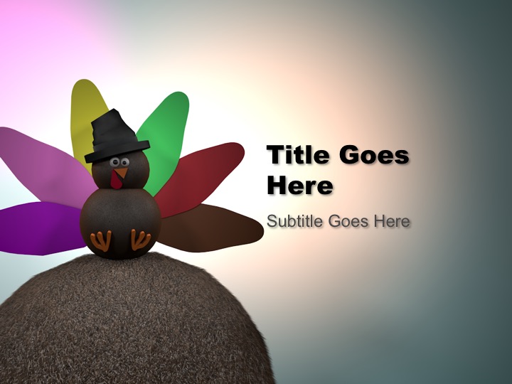 Thanksgiving Turkey Cartoon PowerPoint - Progressive Church Media