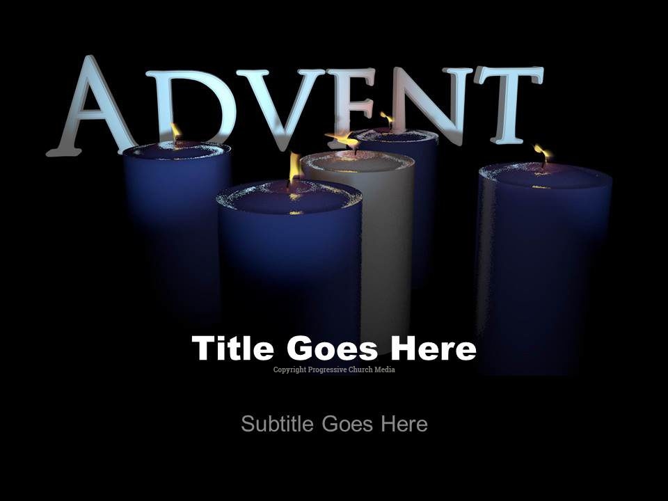 Advent Wreath Images Blue PowerPoint - Progressive Church Media