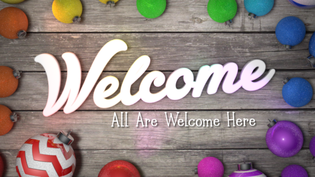 Christmas Church Welcome Graphics - Progressive Church Media