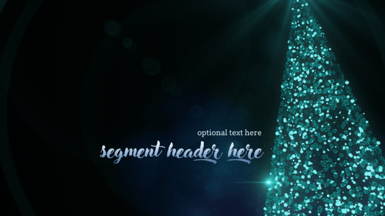 Glowing Christmas Tree PowerPoint - Progressive Church Media