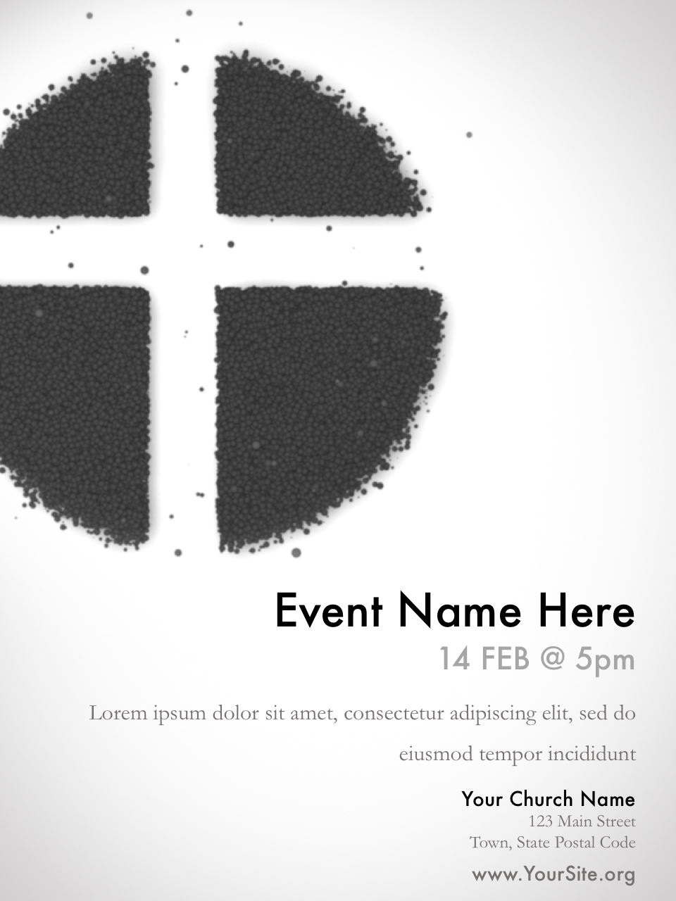 Ash Wednesday Welcome To Church Flyer | PCM