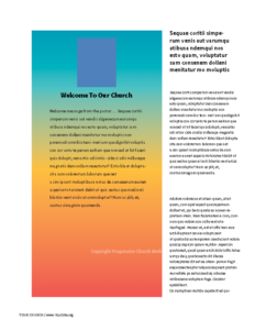 Easter Sunrise Worship Newsletter - Progressive Church Media