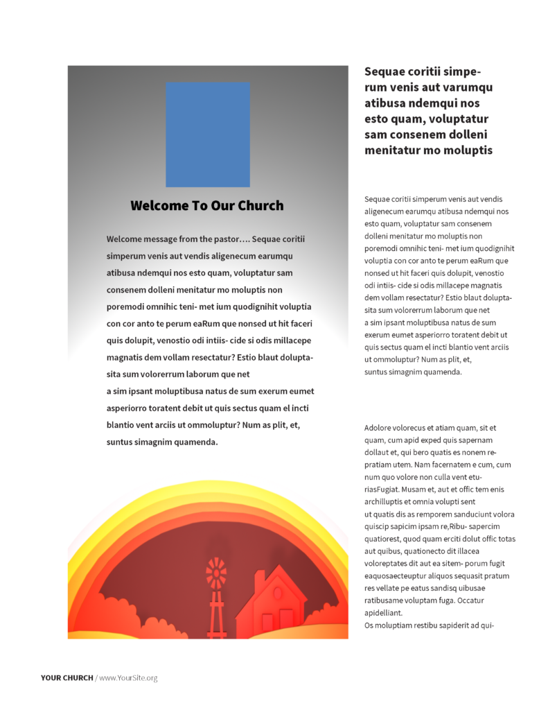 Fall Farm Landscape Newsletter - Progressive Church Media
