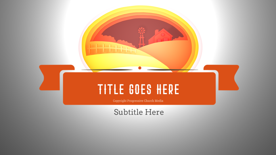 Fall Farm Landscape PowerPoint - Progressive Church Media