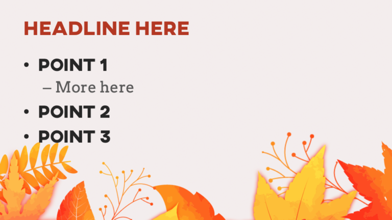 Autumn Leaves PowerPoint - Progressive Church Media