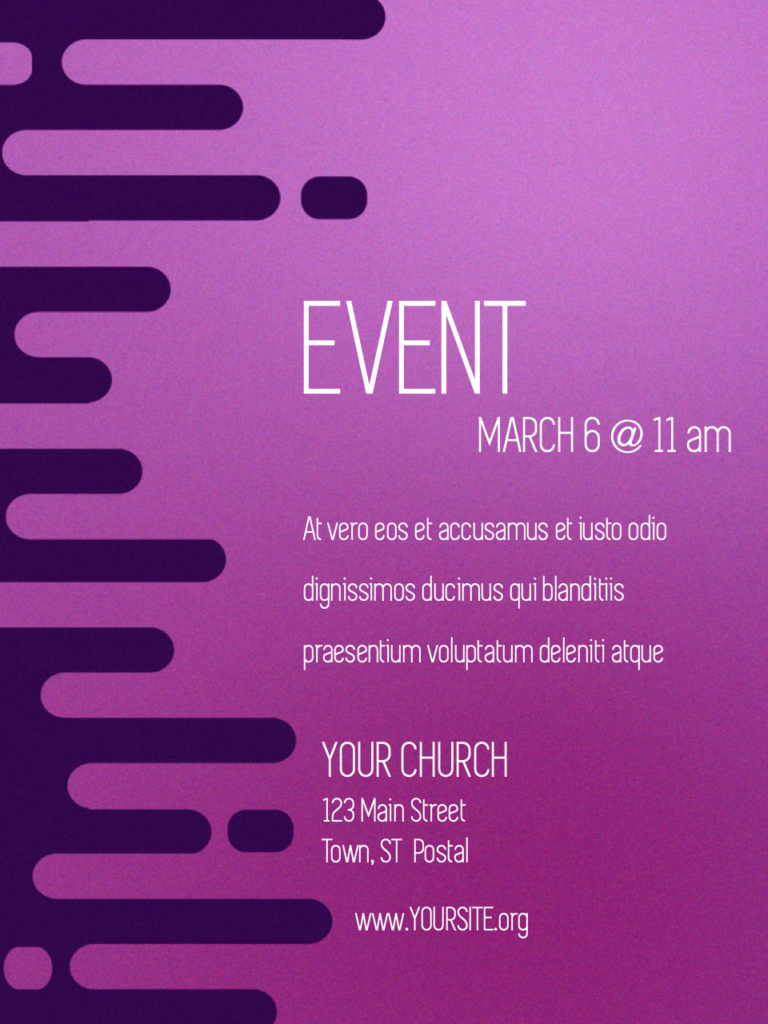 Pray Fast Give (Lent) Flyer - Progressive Church Media