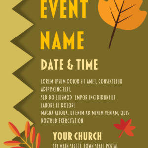 Welcome To Church Fall Leaves Graphics - Progressive Church Media