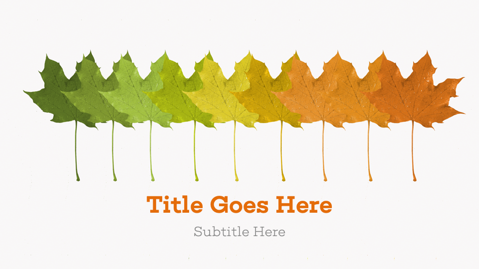 Fall Maple Leaf PowerPoint - Progressive Church Media