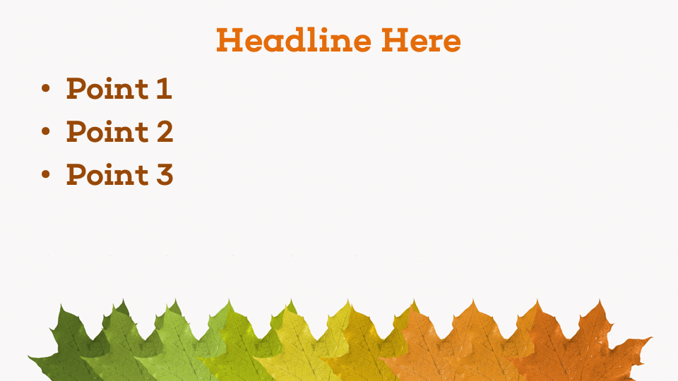 Fall Maple Leaf PowerPoint - Progressive Church Media