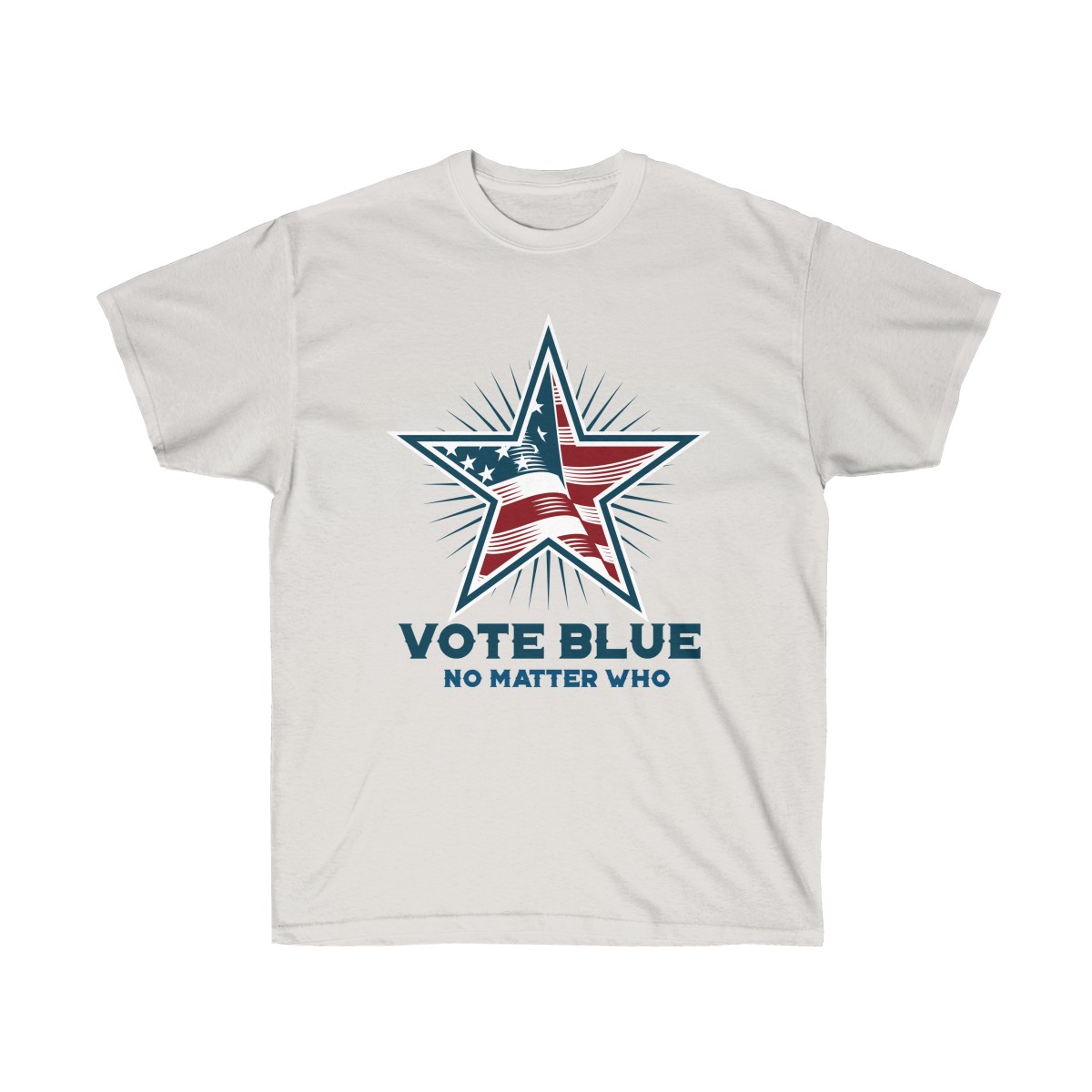 Vote Blue No Matter Who Unisex Ultra Cotton Tee - Progressive Church Media