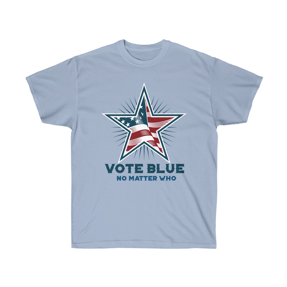 Vote Blue No Matter Who Unisex Ultra Cotton Tee - Progressive Church Media