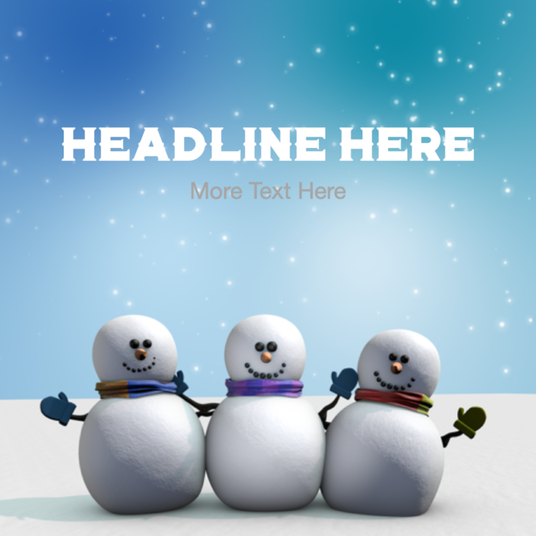 Snowman Trio Graphics - Progressive Church Media