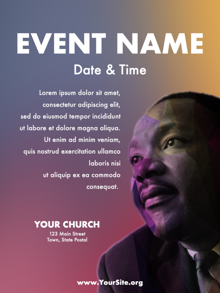 MLK Dream Flyer - Progressive Church Media