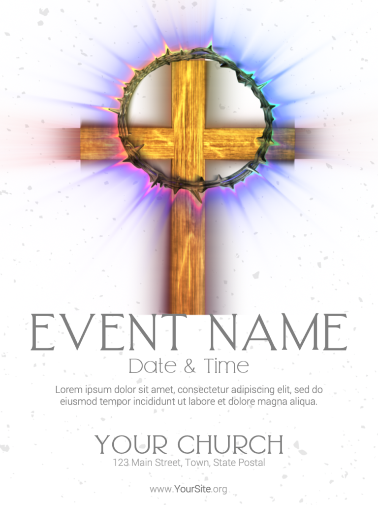 Cross With Thorns Flyer - Progressive Church Media