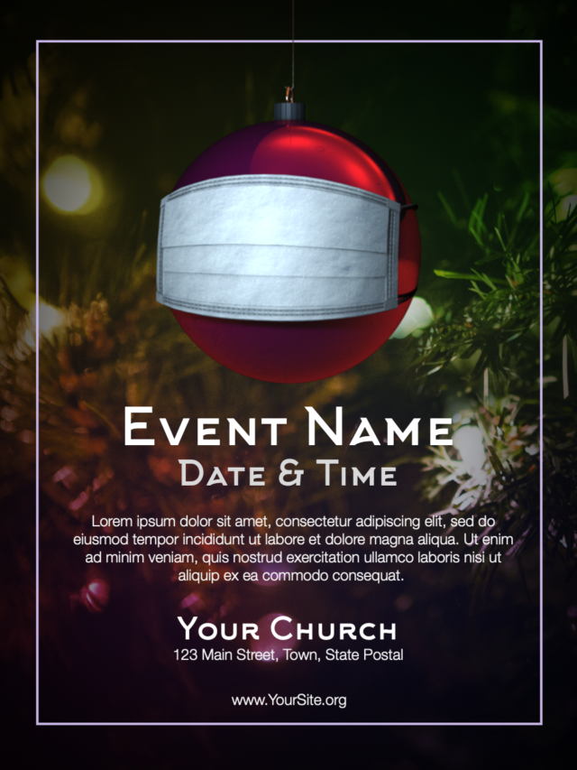 Masked Ornament Flyer - Progressive Church Media