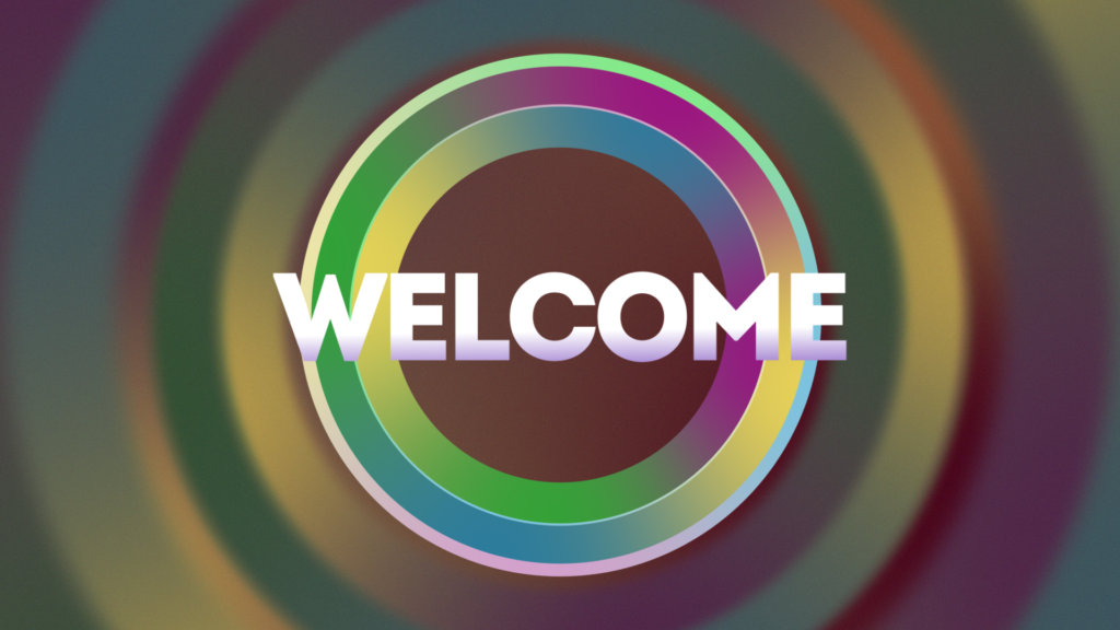 Bright Gradient Welcome PowerPoint - Progressive Church Media