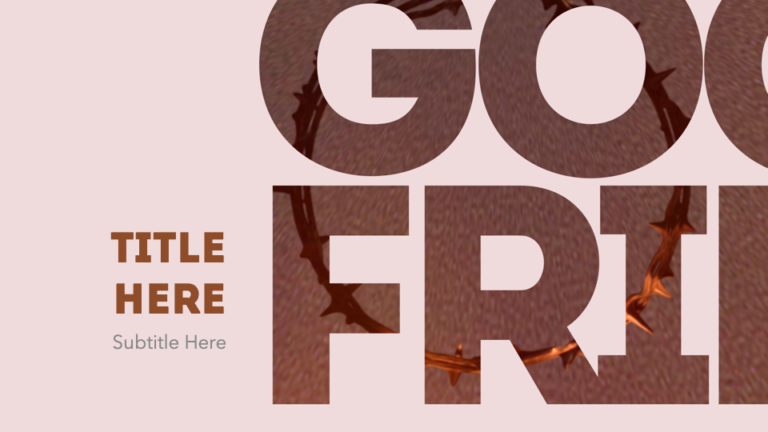 Modern Good Friday PowerPoint - Progressive Church Media