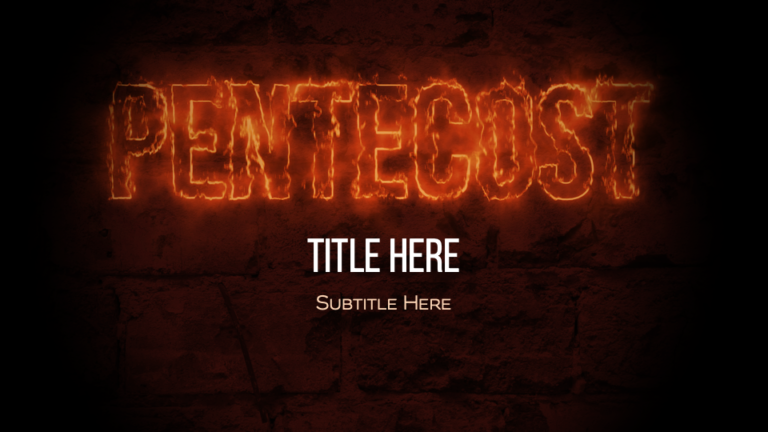 Pentecost Welcome PowerPoint - Progressive Church Media