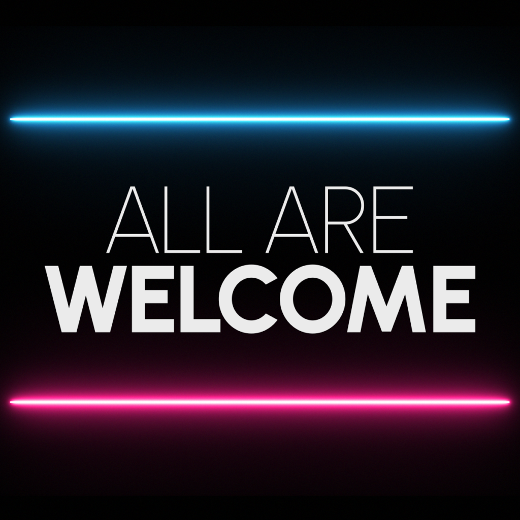 Neon Welcome Social Media - Progressive Church Media