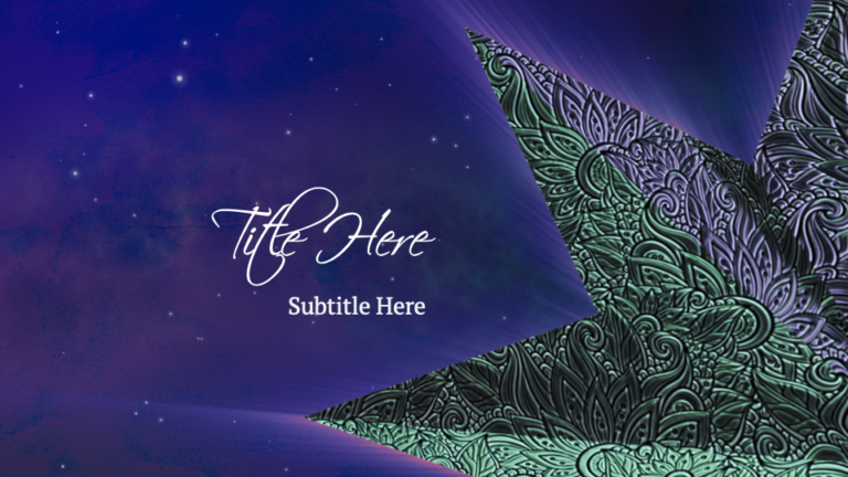 Gilded Christmas Star PowerPoint - Progressive Church Media