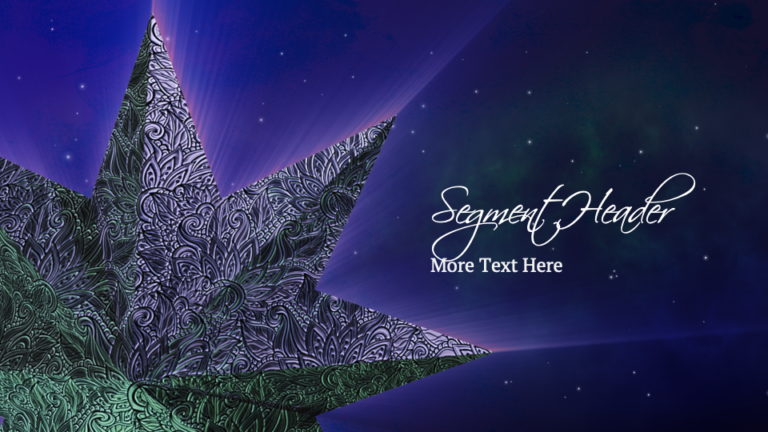 Gilded Christmas Star PowerPoint - Progressive Church Media