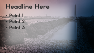 March on Washington PowerPoint - Progressive Church Media