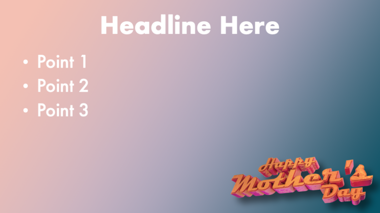 Mothers Day Greeting PowerPoint - Progressive Church Media