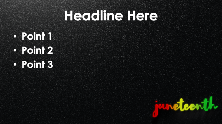 Juneteenth Celebration PowerPoint - Progressive Church Media