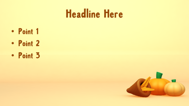 Friendly Thanksgiving Turkey PowerPoint - Progressive Church Media