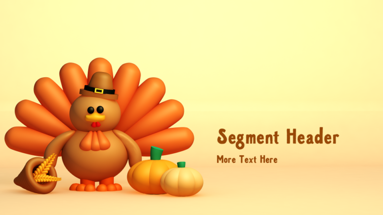 Friendly Thanksgiving Turkey PowerPoint - Progressive Church Media