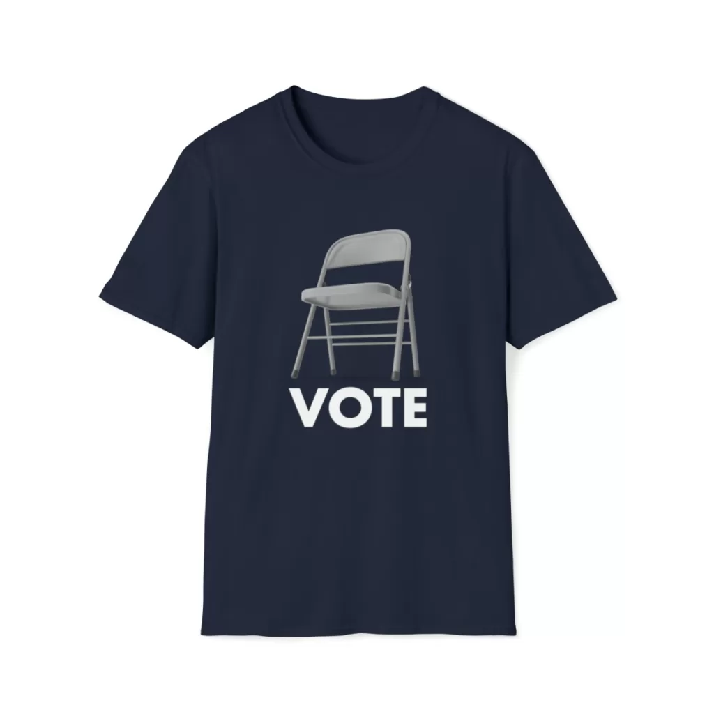 Vote (Folding Chair) T-shirt - Progressive Church Media