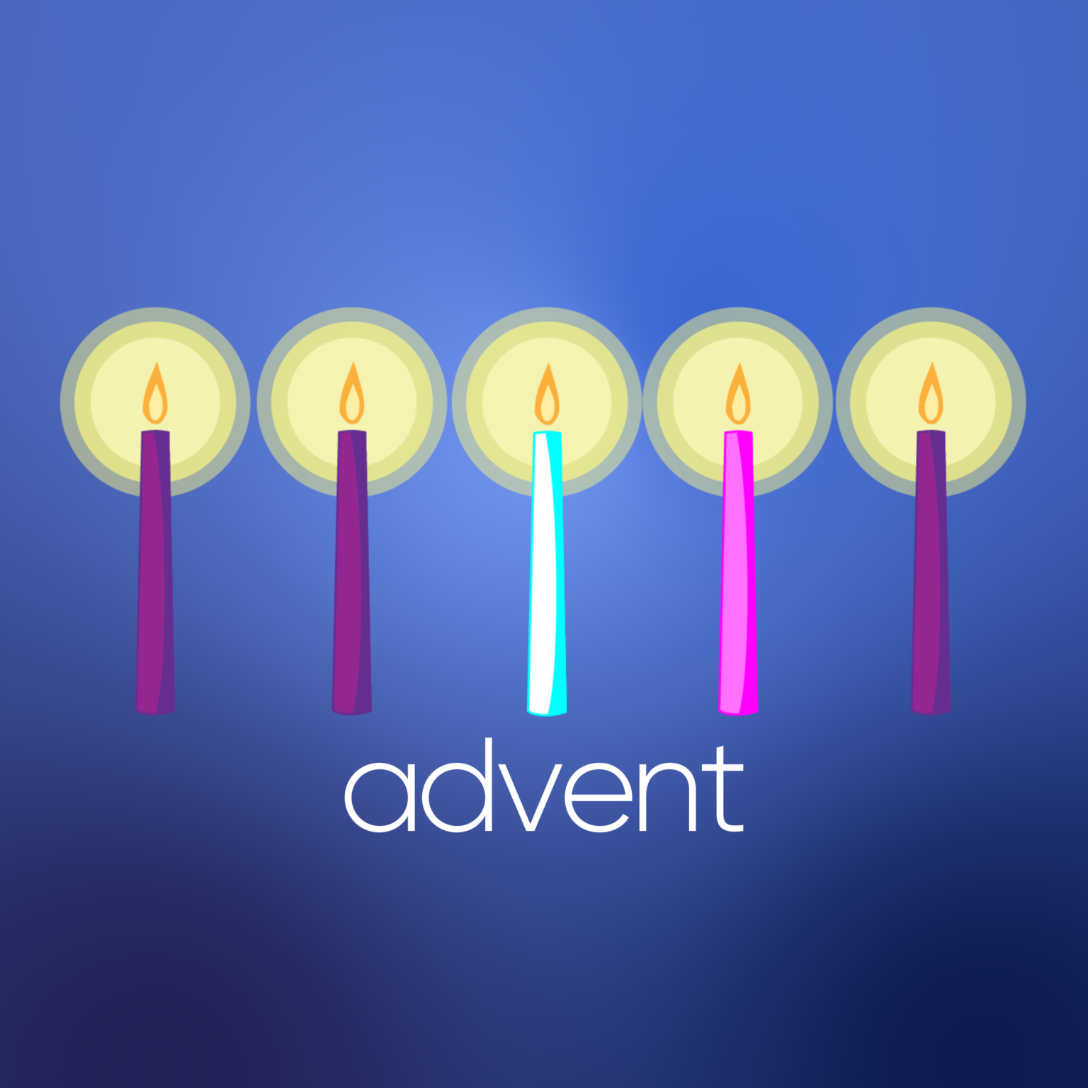 Advent Candles Graphics - Progressive Church Media